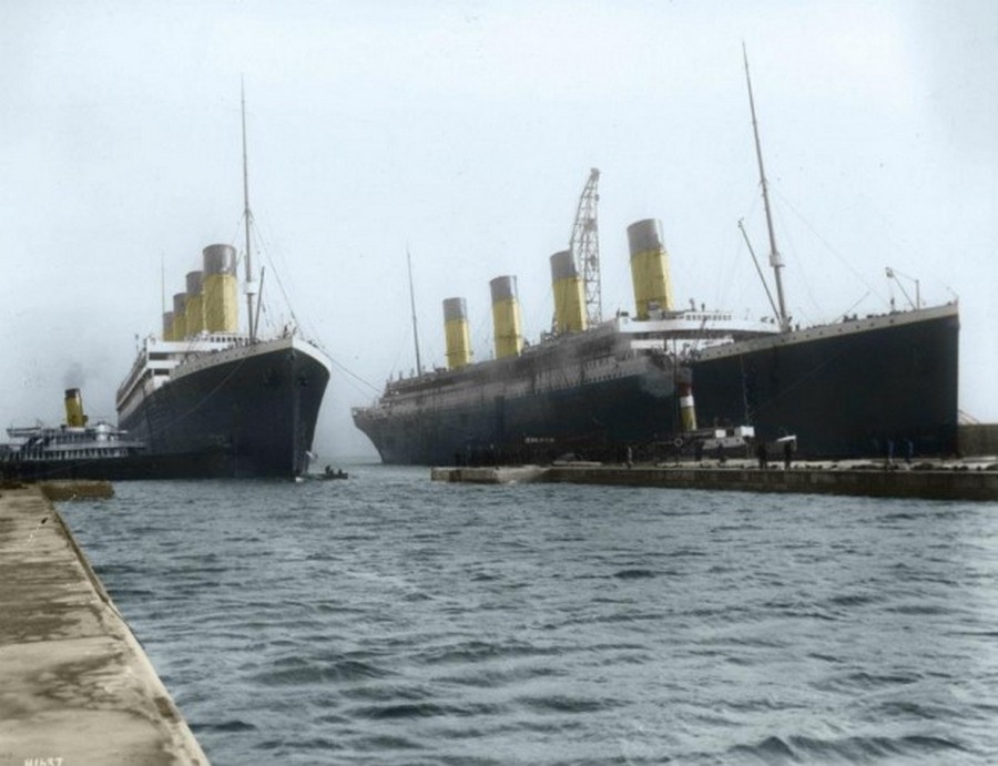 Rarely Seen History: Titanic in color